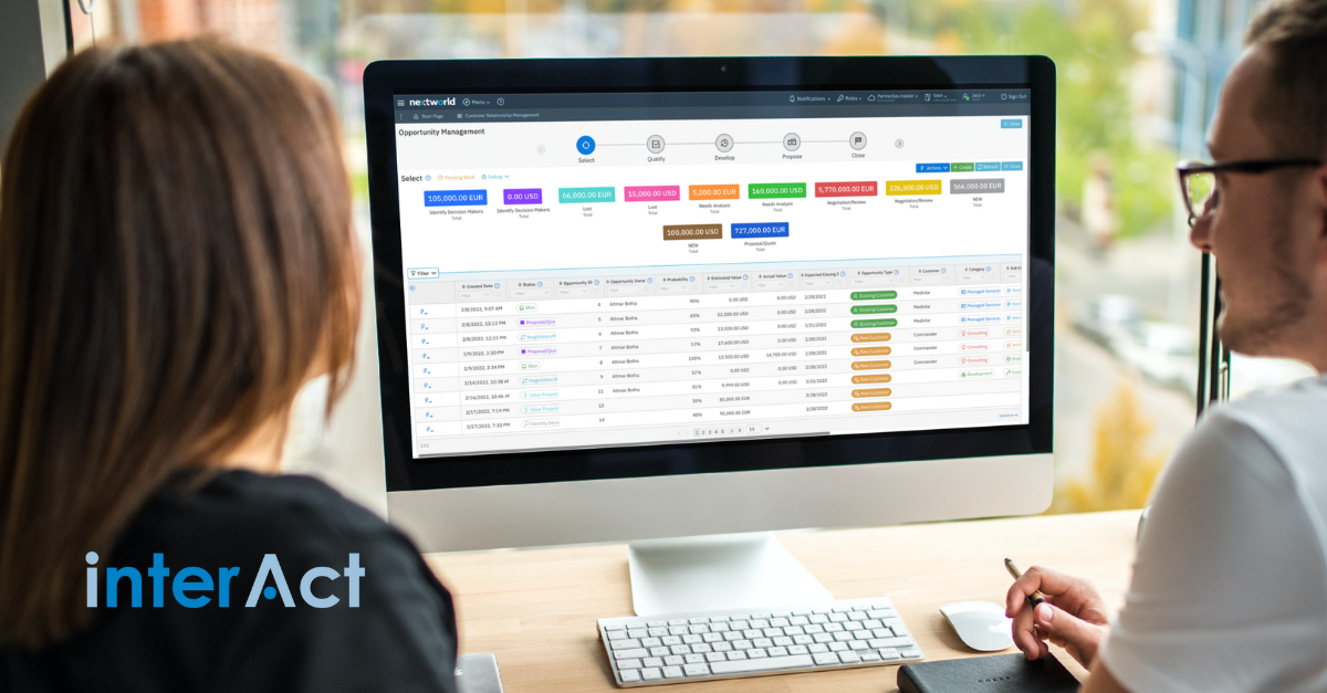 interAct CRM - Built for Nextworld Customers – Steltix | We Connect